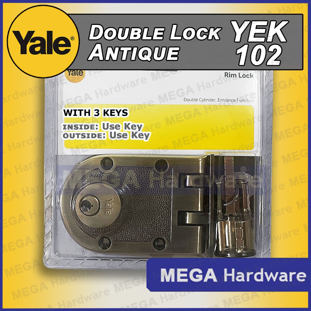 MAXILOCK Sliding Door Lock / Rim Lock - Single or Double (deadlock ...