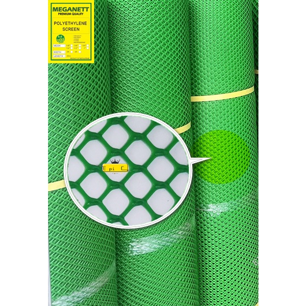 Green Plastic Polyethylene Screen Net Chicken Fence Wire 3 ft 3/8 ...
