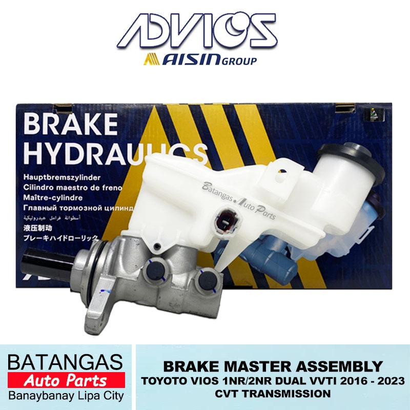 ADVICS BRAKE MASTER ASSEMBLY TOYOTA VIOS DUAL VVTI 1NR/2NR 2016-2023 ...