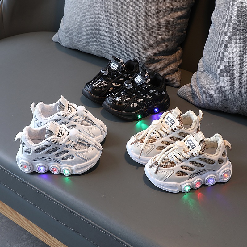 YZBZCJ Children's alphabet webbing mesh breathable Fashion sneakers Boy ...