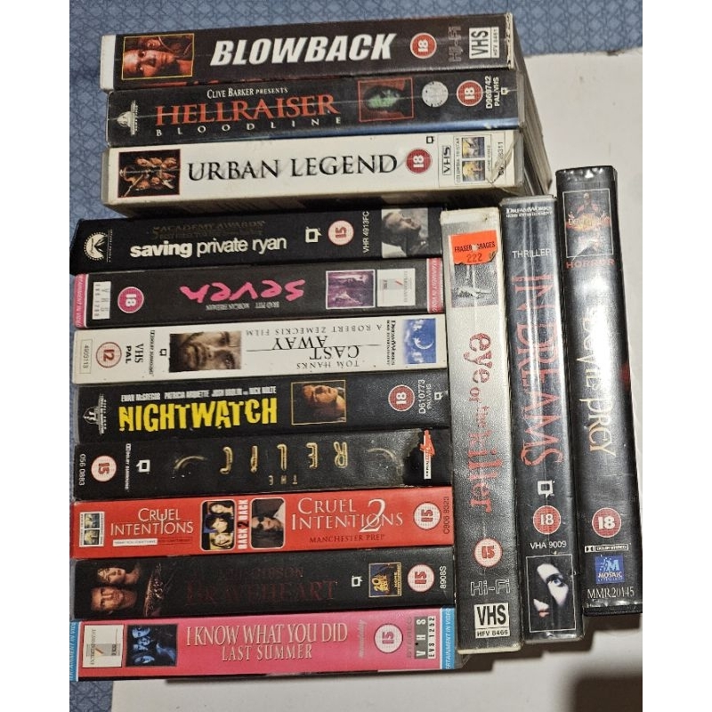 VHS imported from UK (UNTESTED) | Shopee Philippines