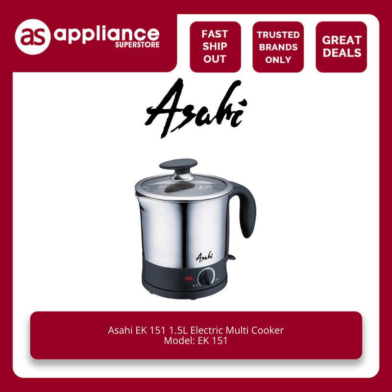 Asahi EK-151 1.5L Electric Multi Cooker | Shopee Philippines