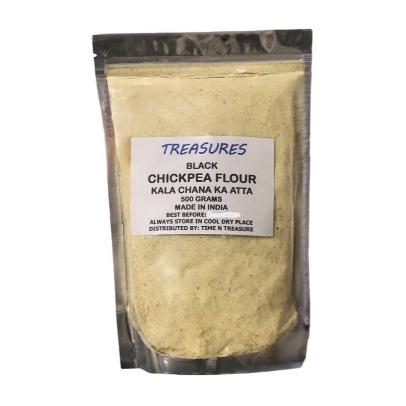 Treasures Black Chickpea Flour - Kala Chana Ka Atta - 100% Pure From ...