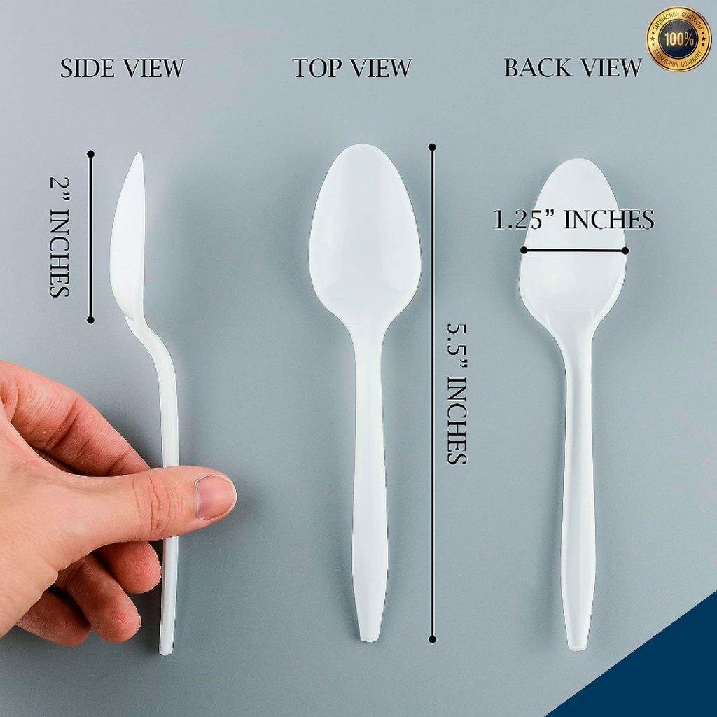 25pcs/pack Plastic Disposable Tableware Cutlery Spoon and Fork Small ...