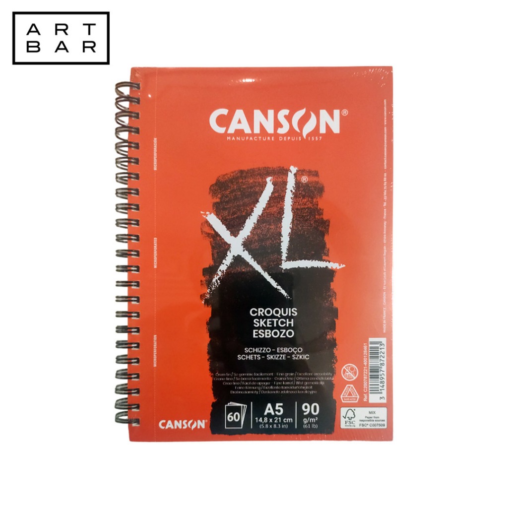 Canson Canson XL Sketch Pad A5 90G 60 Sheets - Art Bar PH | Shopee ...
