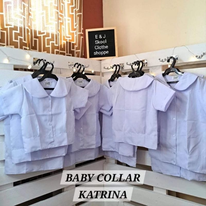 Blouse School Uniform for kids girl (size 6 to XL) | Shopee Philippines