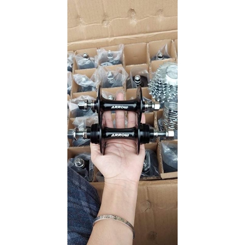 arrow fixie hub 2100 pesos pair 20/24holes with cog and lockring ...