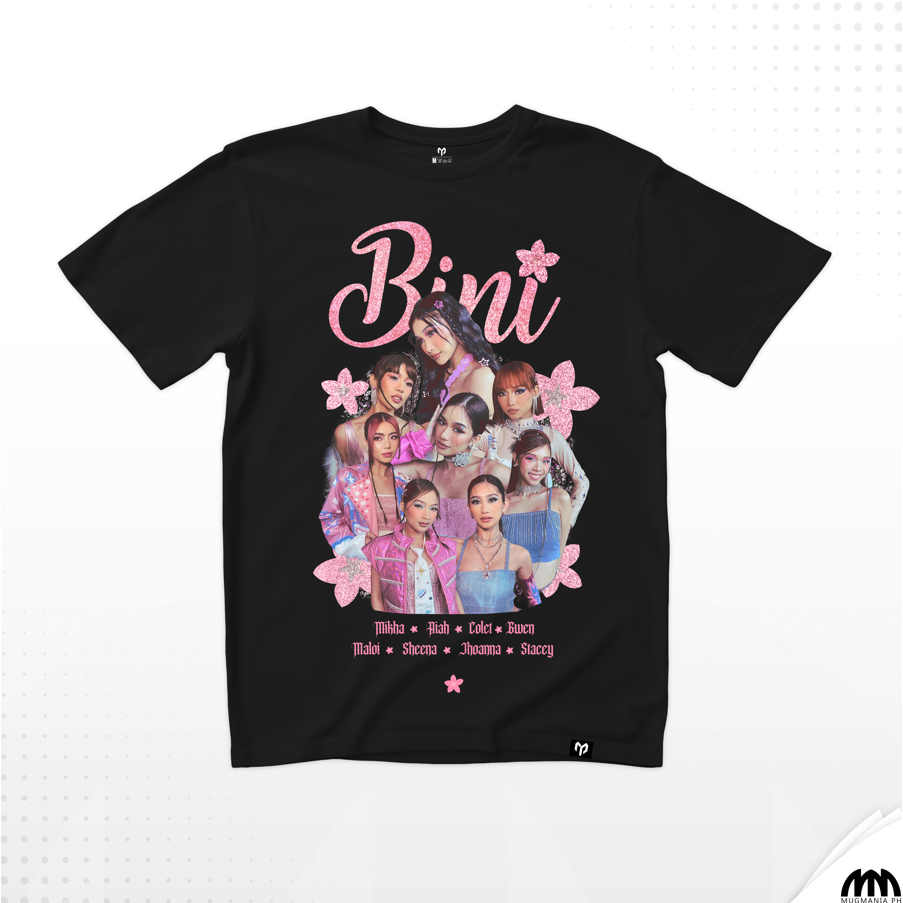 BINI Merch - Mugmania- Bini T-shirt - Mikha, Aiah, Colet, Gwen, Maloi ...