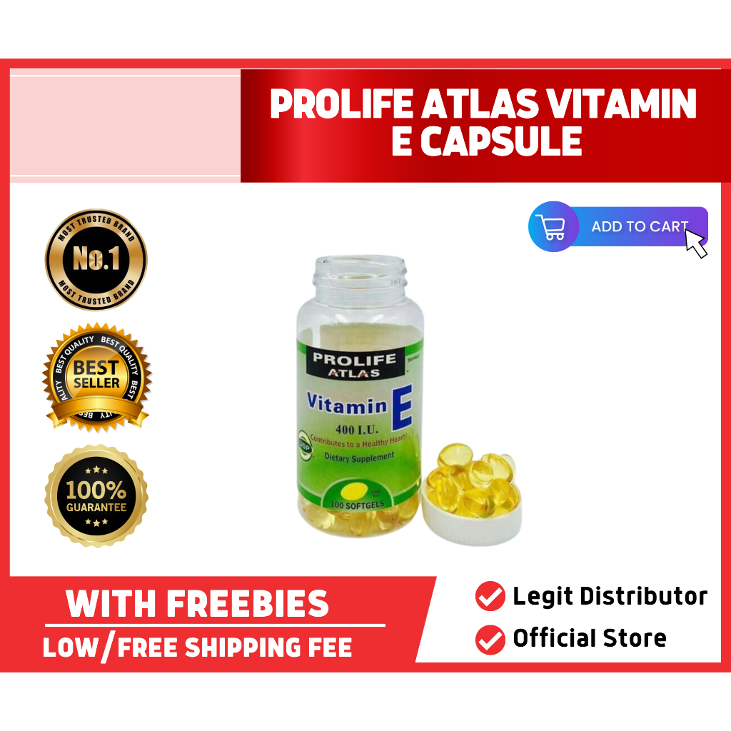 PROLIFE ATLAS VITAMIN E CAPSULE | Shopee Philippines