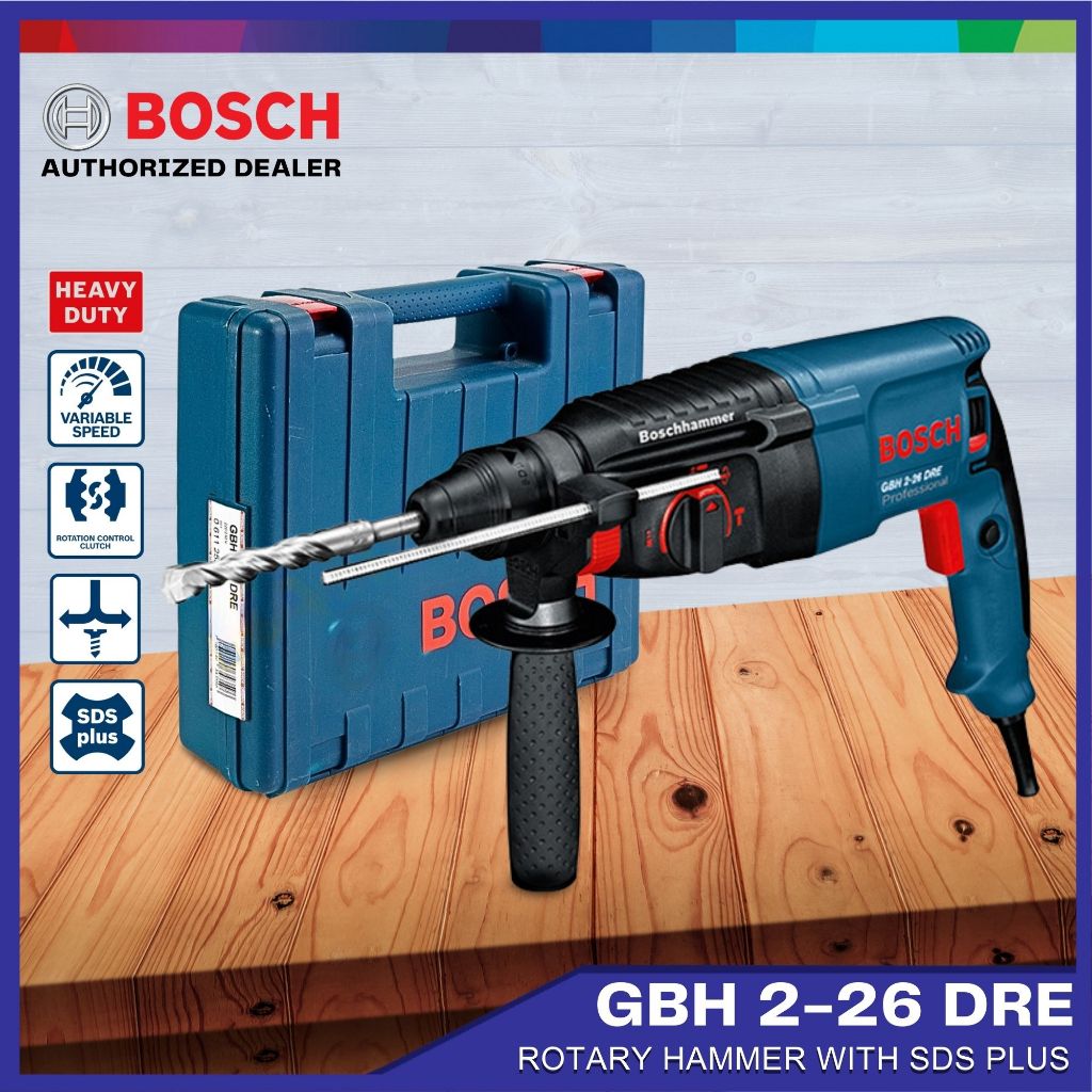 Bosch Rotary Hammer Drill GBH 2-26 DRE 800w. SDS Plus 0611253704 Heavy ...