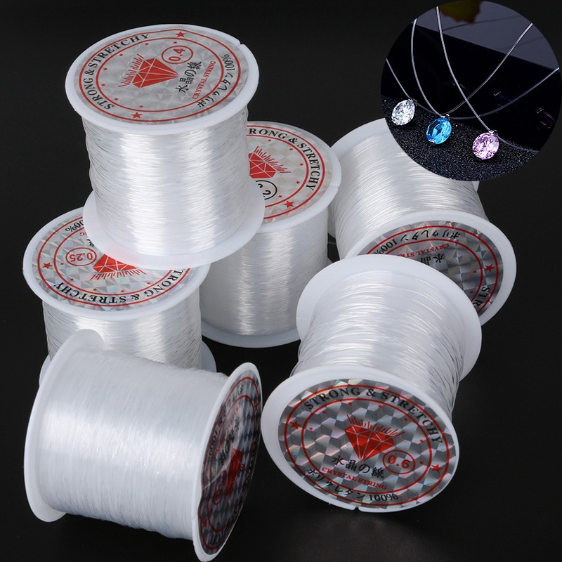 1Roll Fish Line Wire Clear [Non-stretch] Strong Nylon String Beading ...