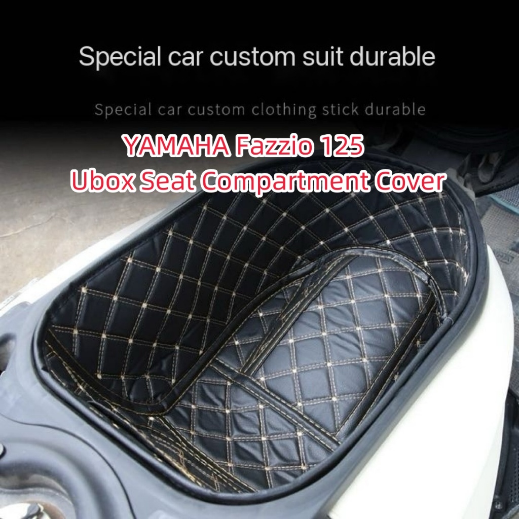 YAMAHA Fazzio 125 Ubox Seat Compartment Cover PU Leather Storage ...
