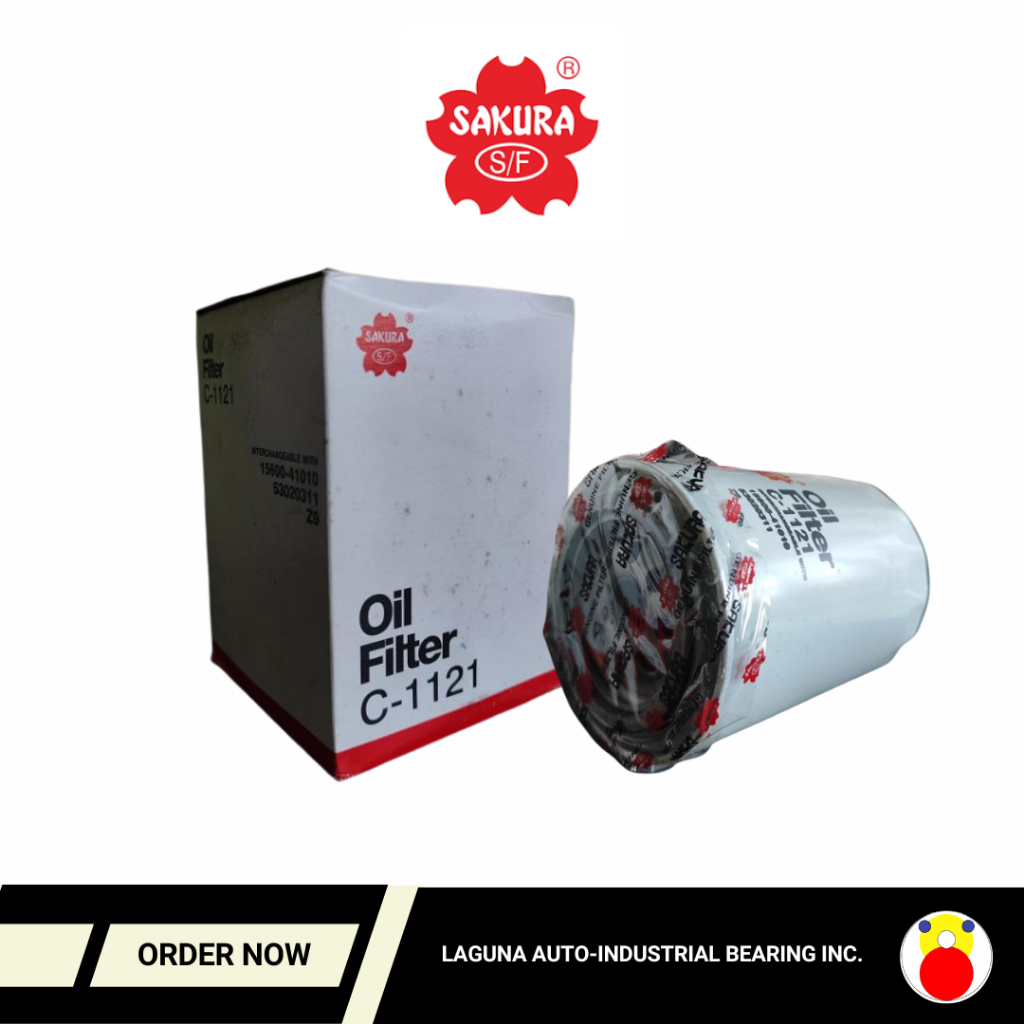 SAKURA Oil Filter C-1121 for TOYOTA L, 2L, REVO DSL | Shopee Philippines