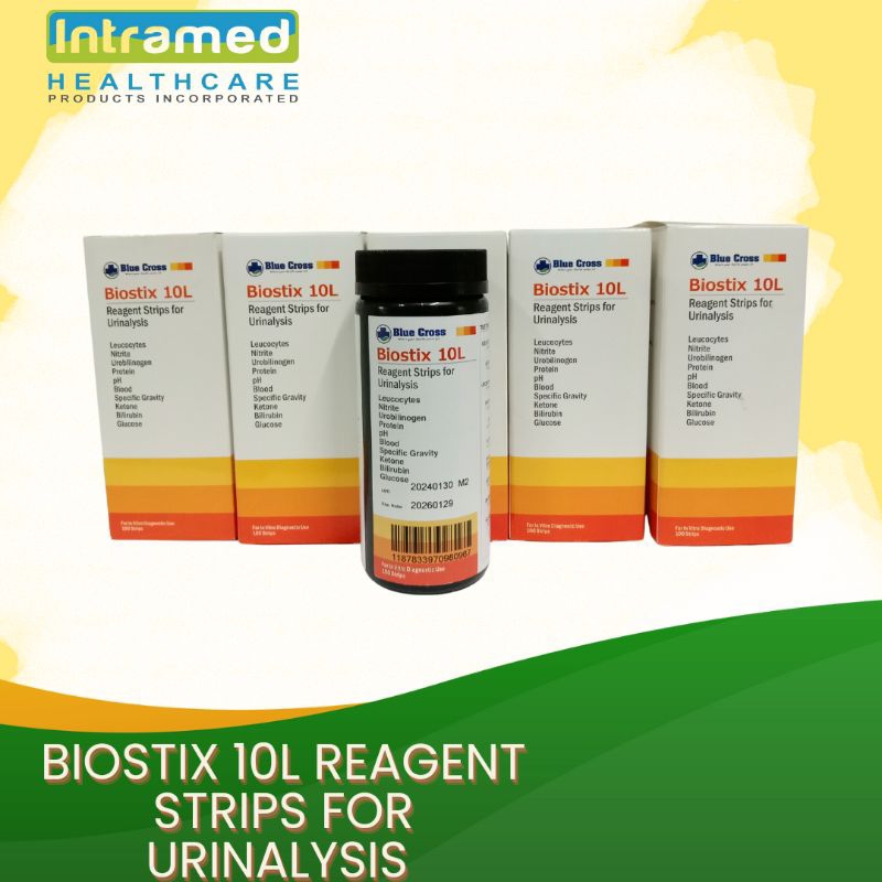 BIOSTIX 10L REAGENT STRIPS FOR URINALYSIS | Shopee Philippines