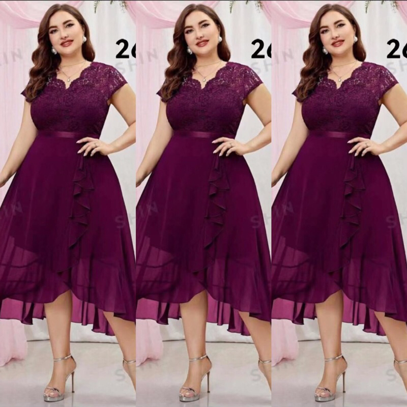 mumu COD DRESS COLLECTION XL wedding ninang dress formal dress plus ...