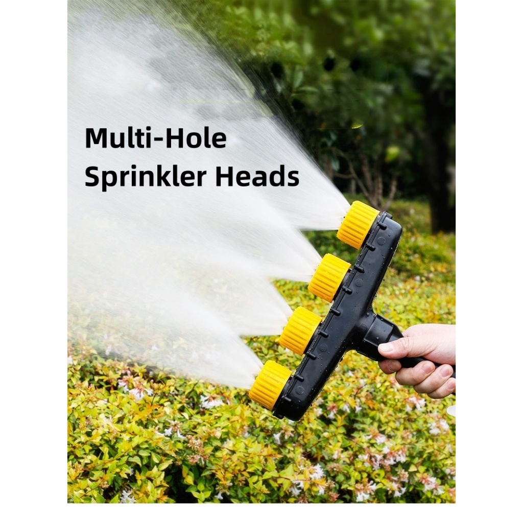Rotating Garden Sprinkler Multi-Hole Lawn Sprinkler Heads Hose Spray ...
