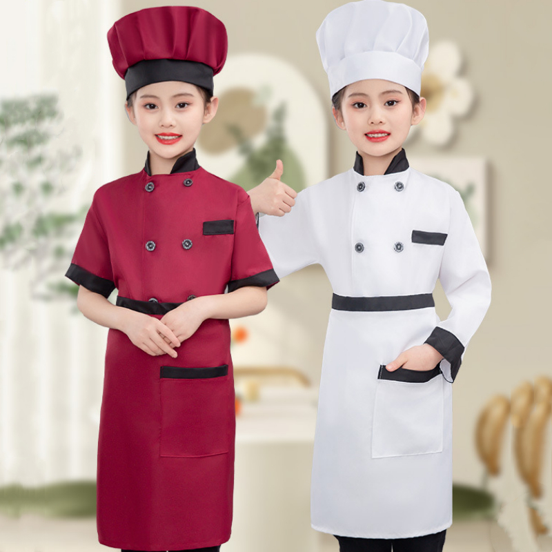 3pcs Chef Costumes for Kids Set Cook Career Guidance Cook Clothes ...
