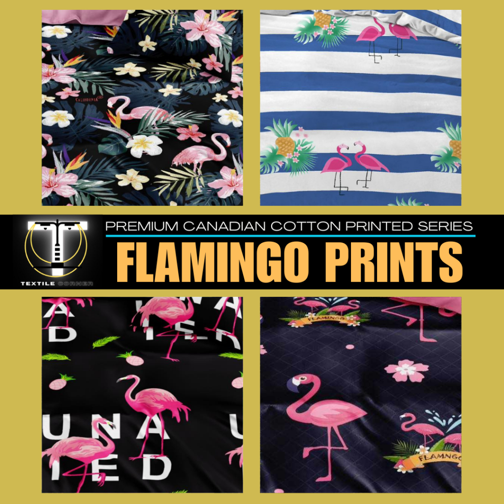TEXTILE CORNER PH PREMIUM CANADIAN COTTON PER YARD | FLAMINGO PRINTS (1-6) | Shopee Philippines