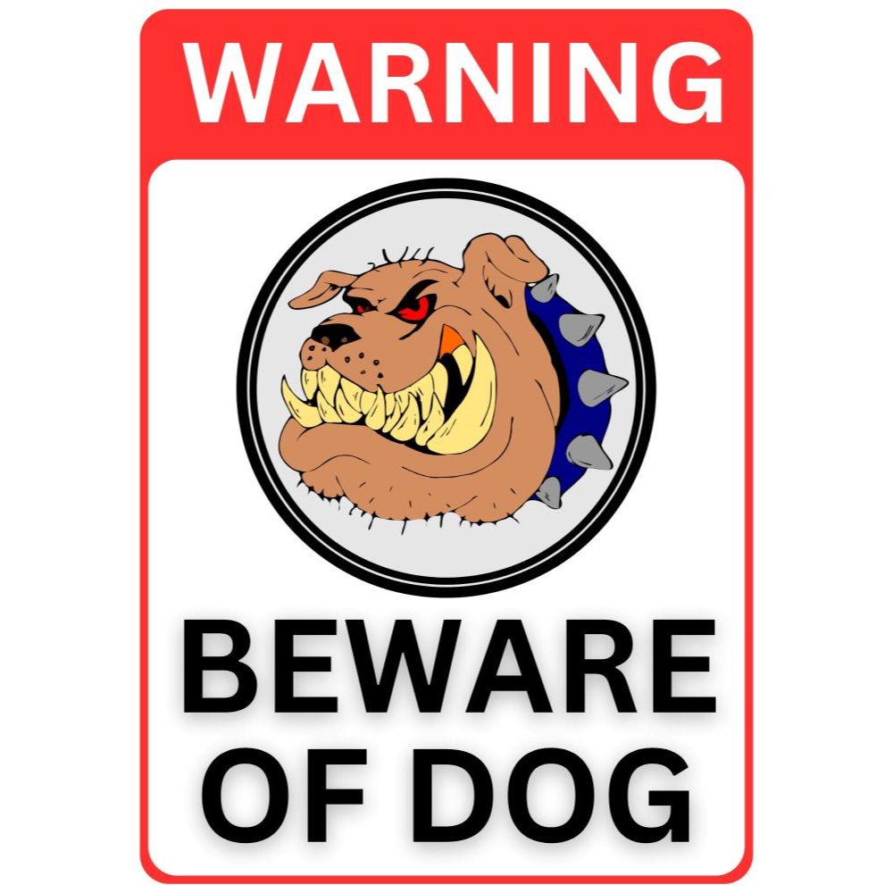 Beware of Dog Warning Laminated sign or signage | Shopee Philippines