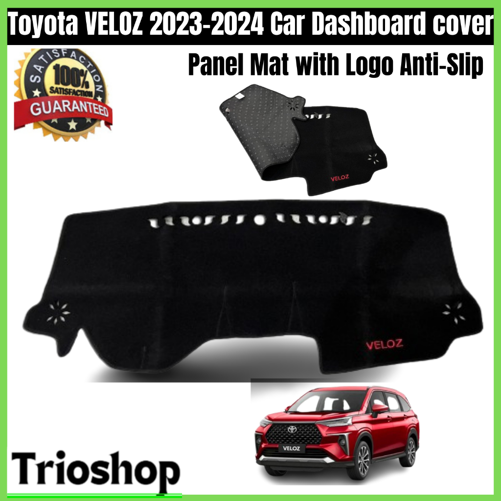 Toyota VELOZ 2023-2024 Car Dashboard cover Panel Mat with Logo Anti ...