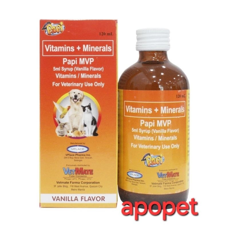 Papi MVP Multivitamins for Dogs and Cats 120ml. | Shopee Philippines