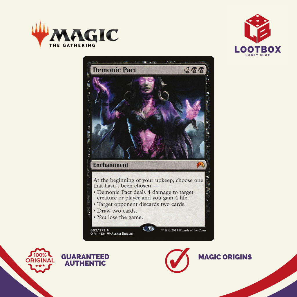 Magic the Gathering: Demonic Pact (Mythic Rare) - Magic Origins ...