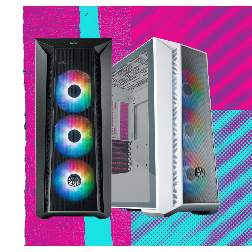 STEQ COOLER MASTER MASTERBOX MB520 Mesh White (MB520-WGNN-S00) Tempered ...