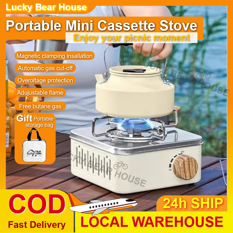 MINI Cassette Stove with bag Outdoor Butane gas Stove portable camping ...