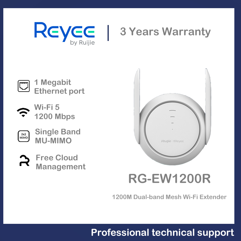 Ruijie-Reyee RG-EW1200R 1200M Dual-band Mesh Wi-Fi Extender | Shopee ...