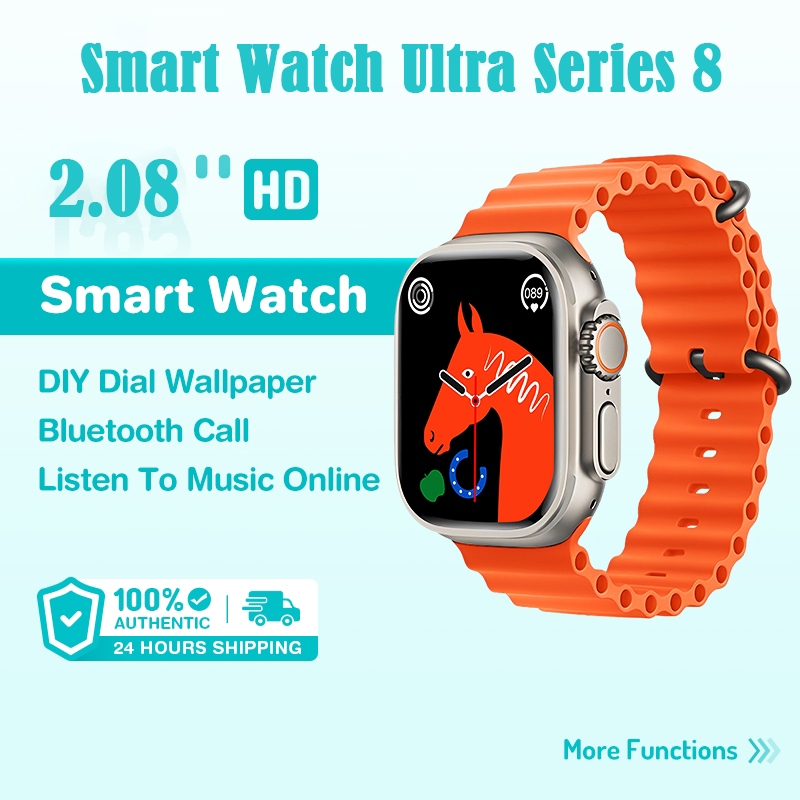 【IN STOCK】Smart Watch Ultra Series 8 Waterproof Calculator BP ...