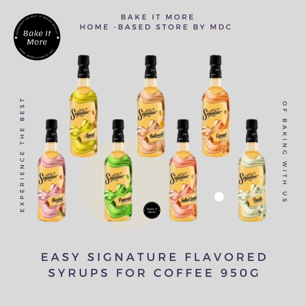Easy Signature Flavored Syrups for Coffee 950g | Shopee Philippines