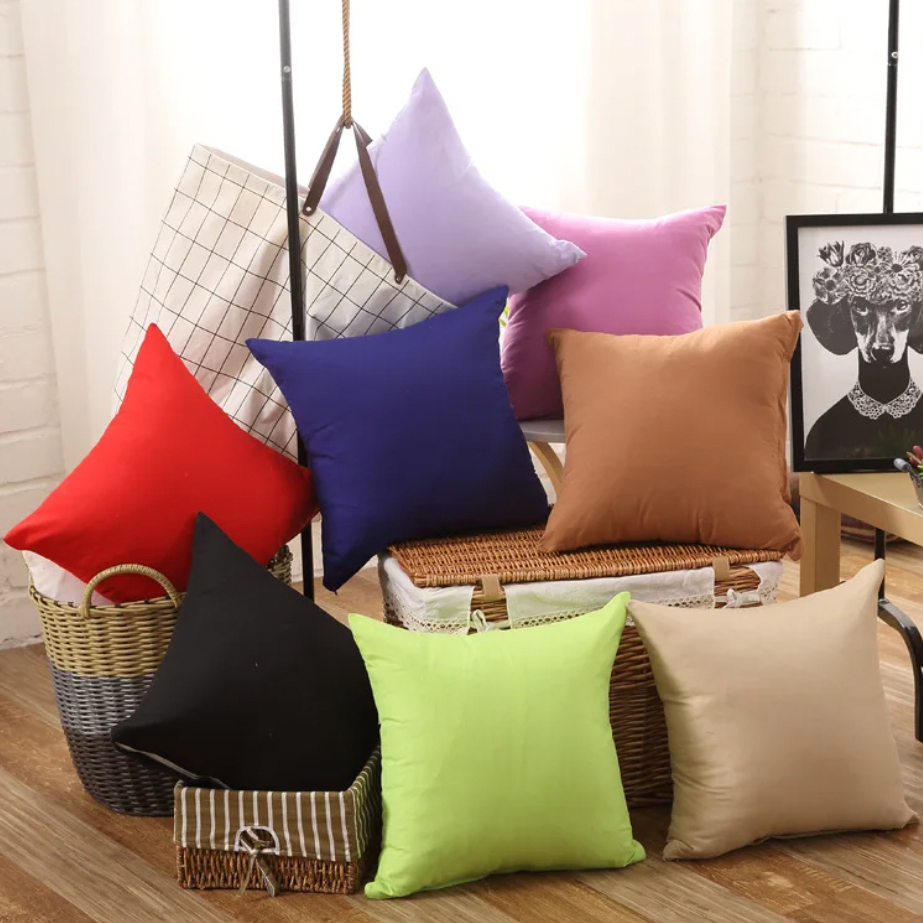 Plain High Quality 18x18 Zipper Geena Plush Throw Pillowcase Decorative ...