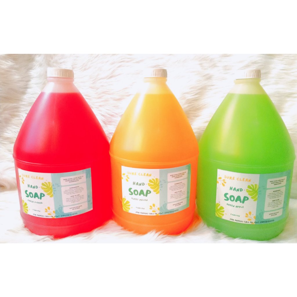Sure Clean Hand Liquid Soap 1 Gallon Premium | Shopee Philippines