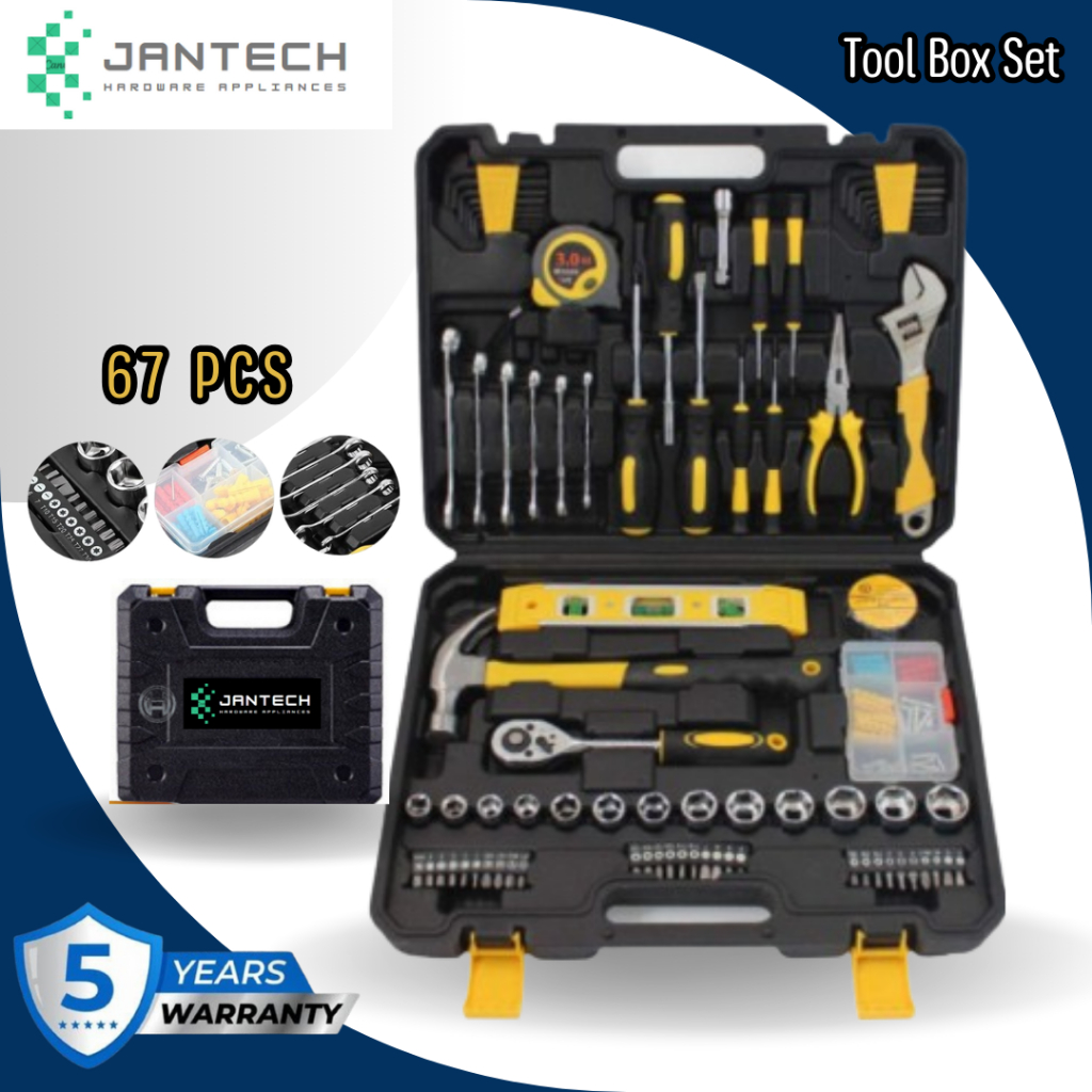 Household Socket Wrench Tool Set 67Pcs Hardware Hand Tool Kit for Decoration Maintenance ...