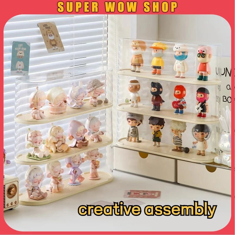 Figure Display Case Storage Box Acrylic Display Case for Toy Doll ...