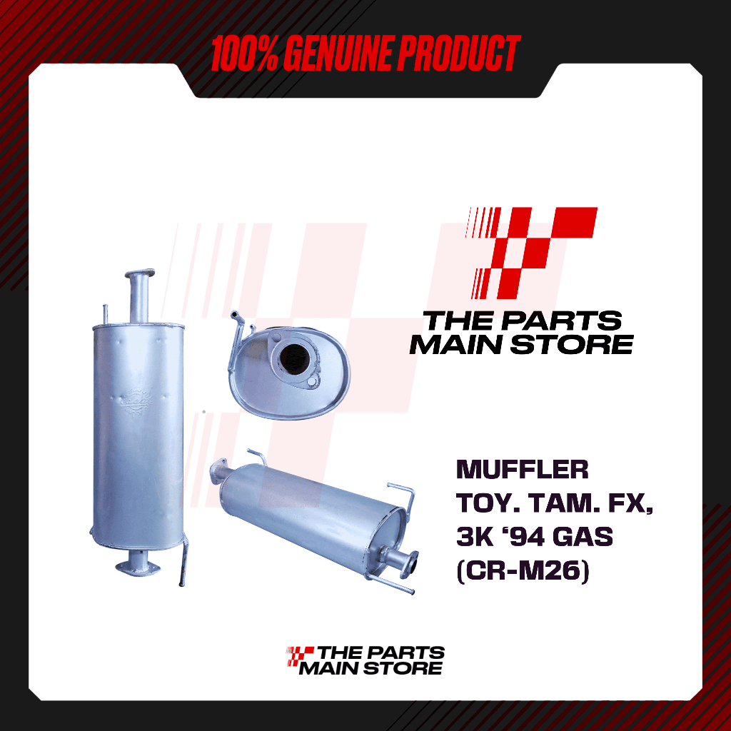 MUFFLER TOYOTA COROLLA '94,TAMARAW FX,3K '94 GAS (1pc/pack) | Shopee ...