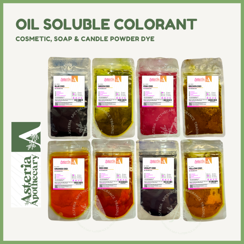 Oil Soluble Dye | Colorant | Pigment for Cosmetics (5g & 10g) - Asteria ...
