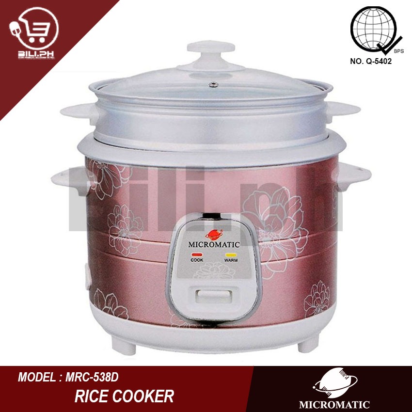 Micromatic MRC-538D Rice Cooker 1.0L Good for 3-5 Persons_White ...