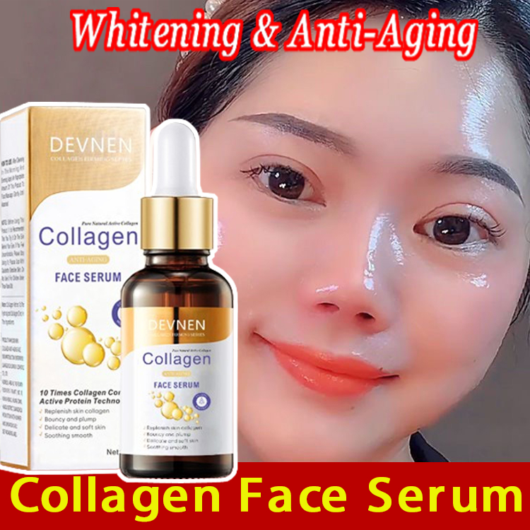 DEVNEN Collagen Face Serum Whitening Anti-Aging Essence Dark Spots ...