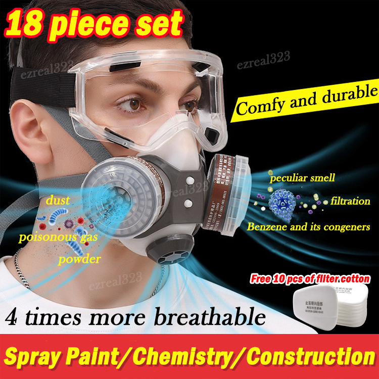 6200 gas mask full face dust/spray painting/buildinggas mask respirator ...
