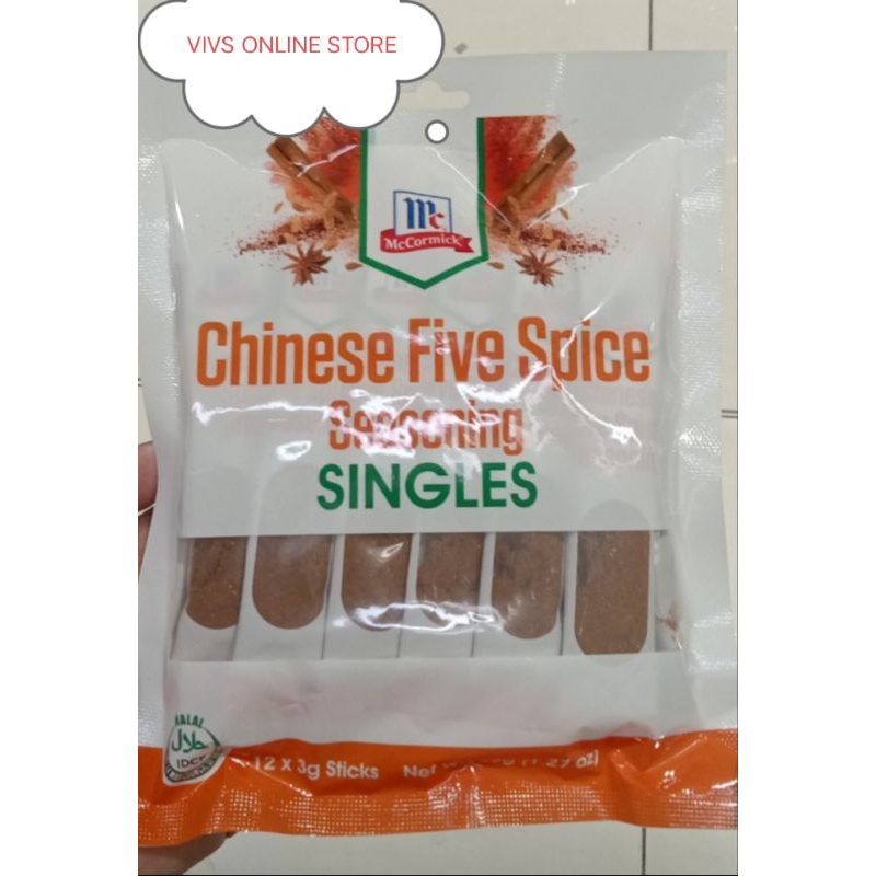 Mc Cormick Chinese Five Spice Seasoning Singles ( 12s x 3g ) | Shopee Philippines
