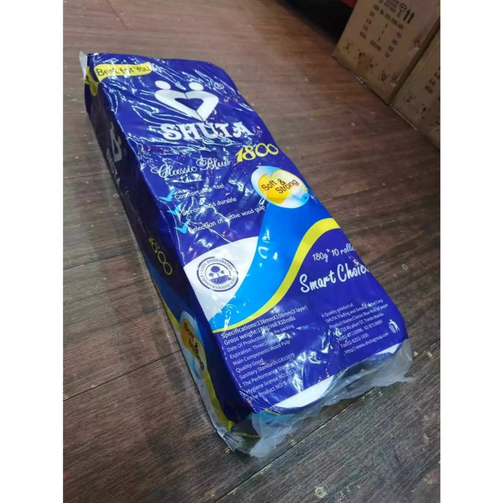 Classic Blue Tissue Roll 180g Shuta Eco-Friendly Soft Affordable Paper ...