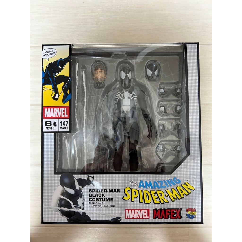 MAFEX No.147 SPIDER-MAN BLACK COSTUME Spider-Man Black Costume COMIC ...