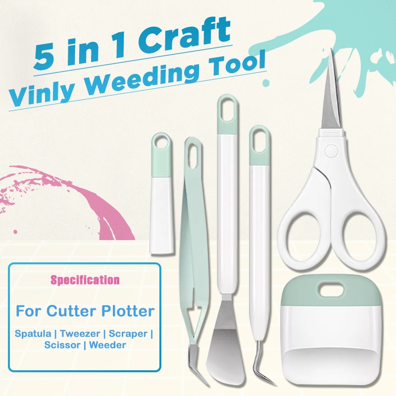 Weeding Tool Set Craft Tool kit for Cutter Plotter Vinyl 5 in 1 Weeding ...