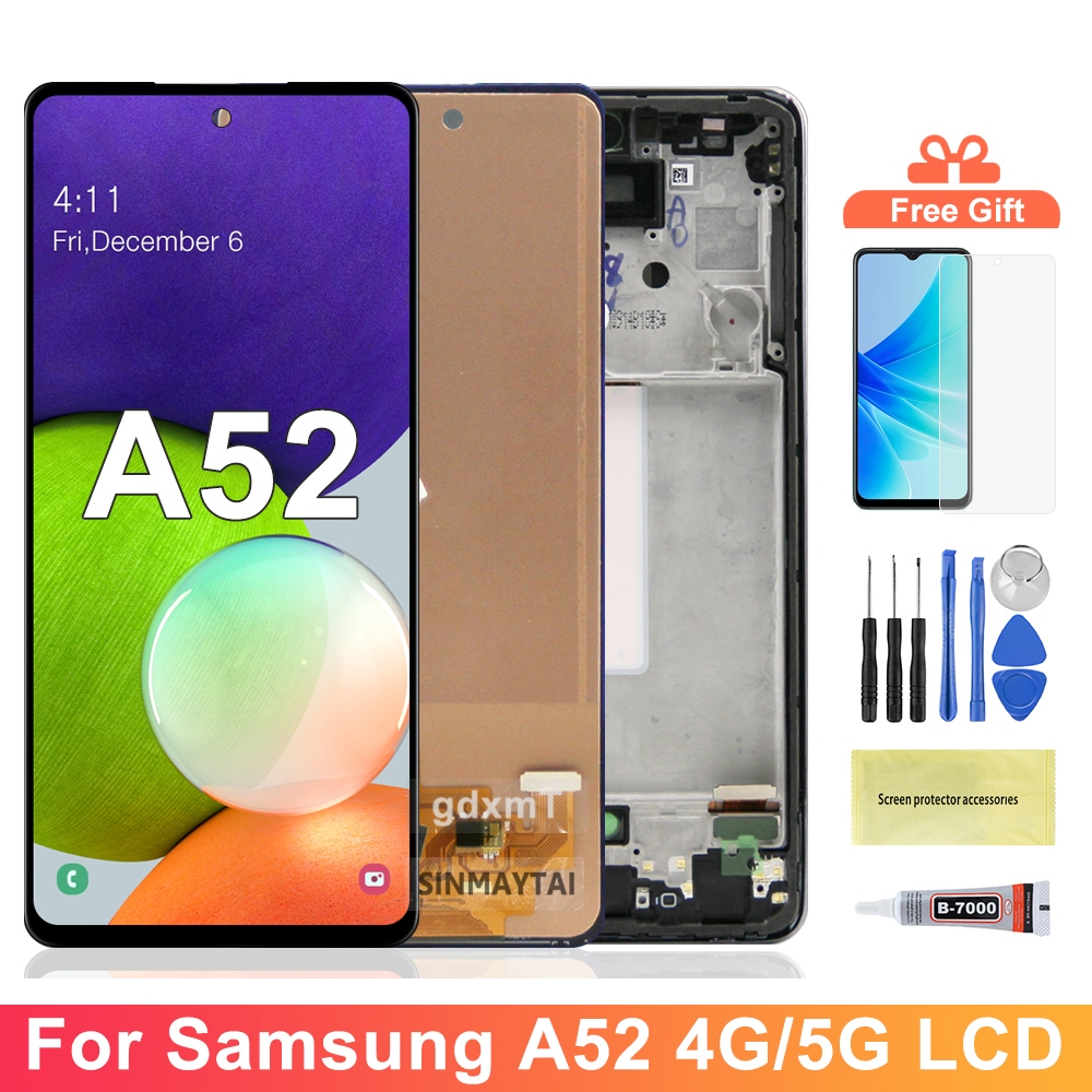 For Samsung Galaxy A52 4G A525 / A52 A52S 5G A526 A528 LCD Display Touch Screen Assembly ...