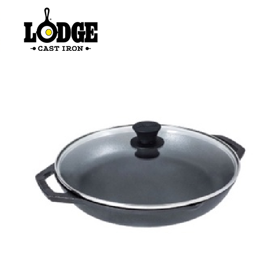 Lodge Chef Collection 12 Inch Seasoned Cast Iron Everyday Pan with ...