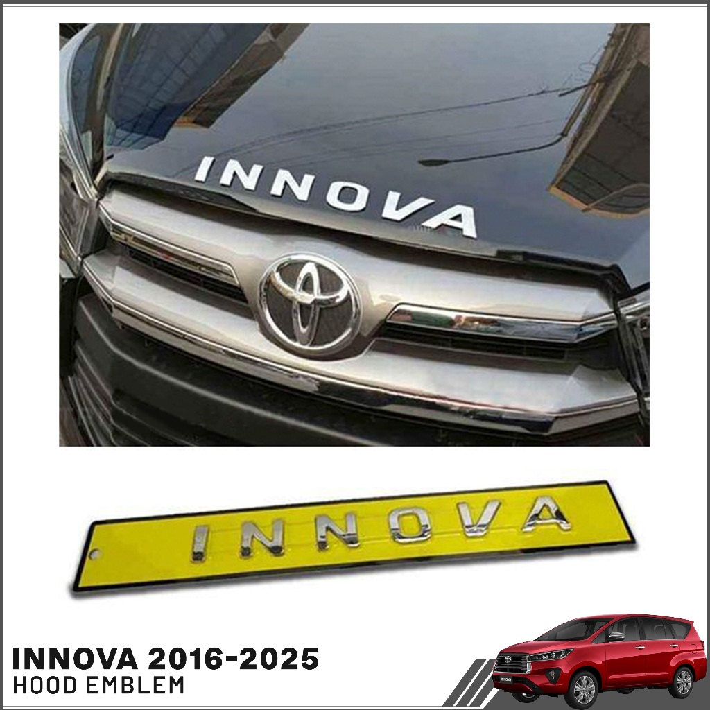 INNOVA FRONT HOOD EMBLEM CHROME OEM TYPE W/ STICKER GUIDE (FIT ALL ...