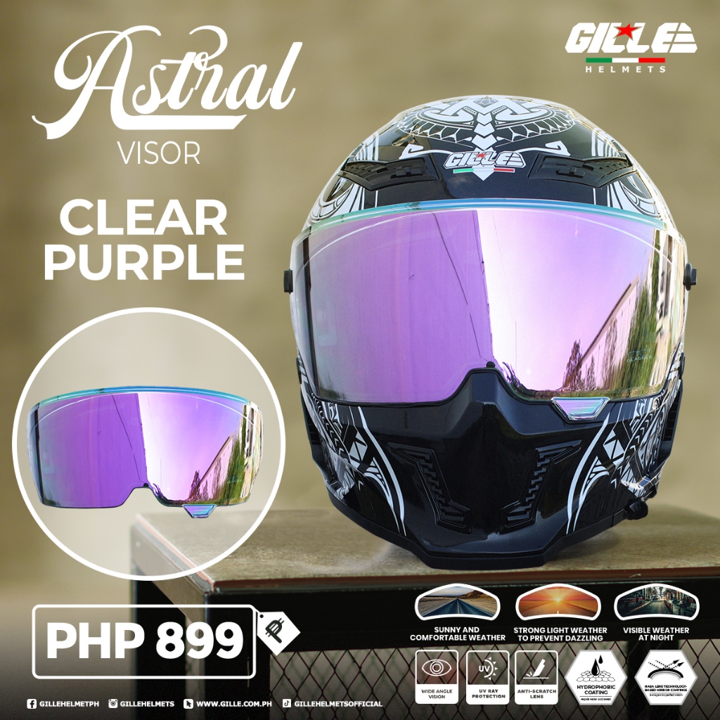 (Outer Visor Only) Gille Helmets ASTRAL Accessories Motorcycle Helmets ...
