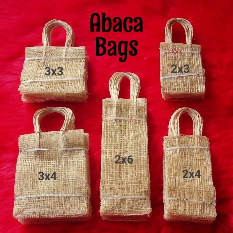 (10's) Small Size Abaca Bag for Souvenir Packaging | Shopee Philippines