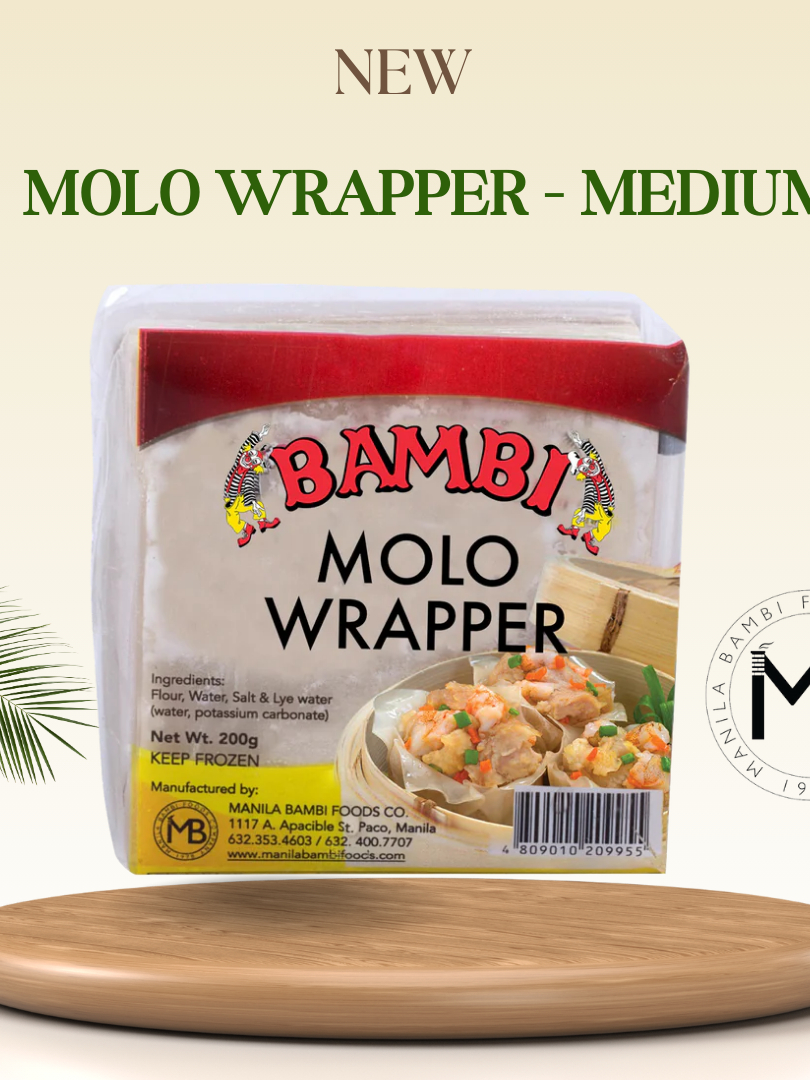 HALAL CERTIFIED!! Bambi Molo Wrapper - MEDIUM 3" x 3" - 200g RISK OF ...